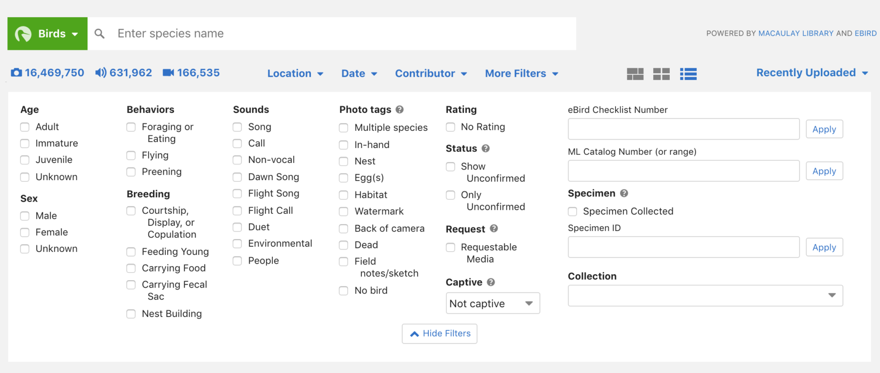 FAQs – Macaulay Library